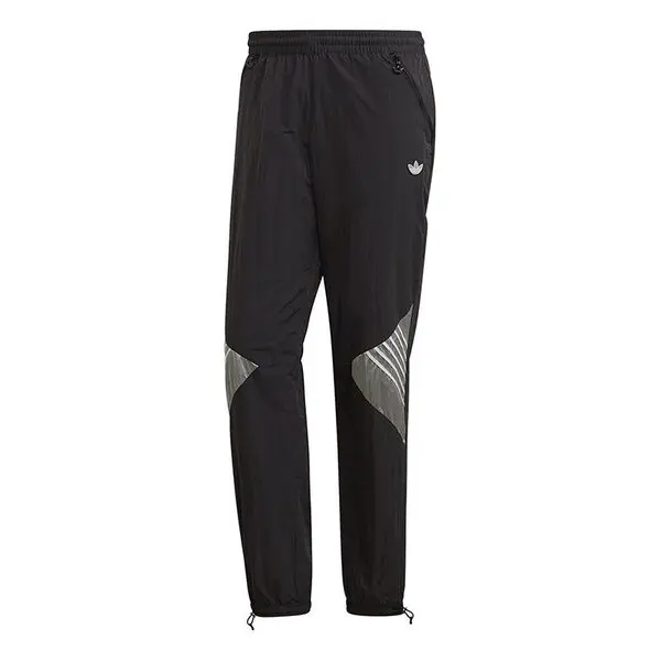 Adidas Originals Tolima-02 Trackp Reflective Logo Casual Training Sports Long Pants - Black