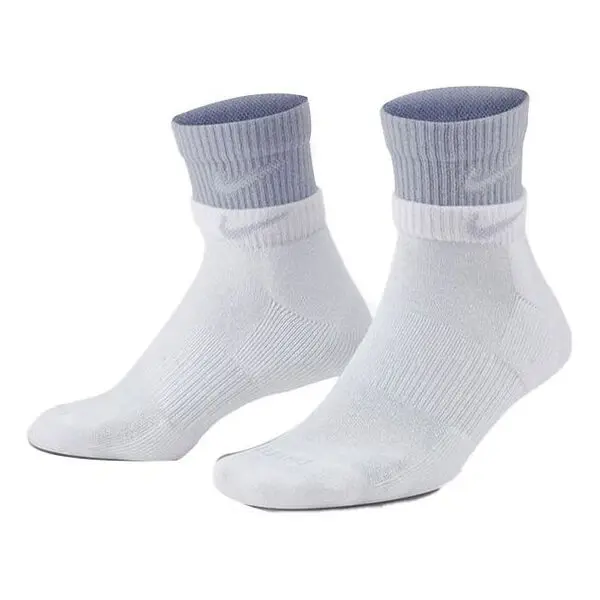 Nike Everyday Plus Cushioned Ankle Tube Socks 2 Pack - Purple