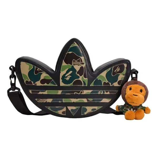 Adidas X Bape Trefoil Shoulder Bag - Black
