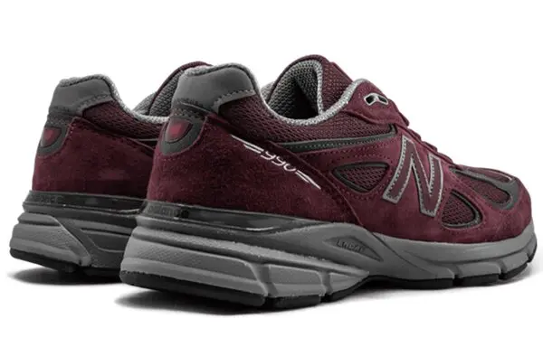 NEW BALANCE 990v4 Made In Usa Sneakers - Wine Red