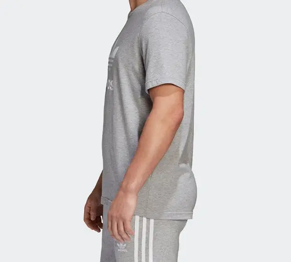 Adidas Originals Chest Logo Sports Short Sleeve - Gray
