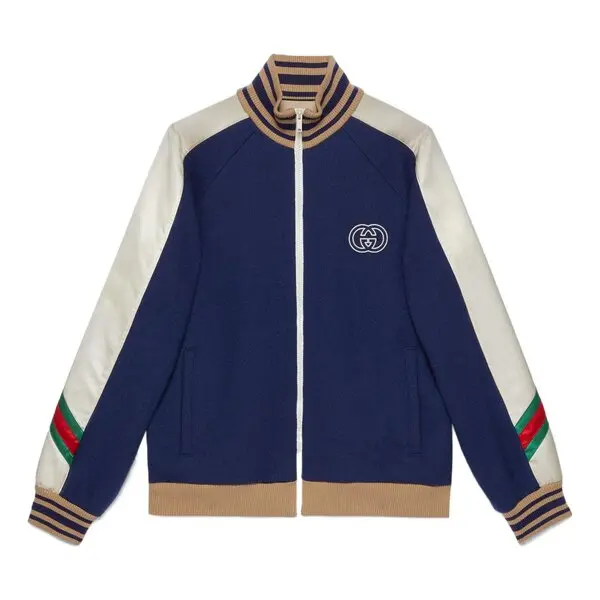 Gucci Wool Track Jacket 'blue