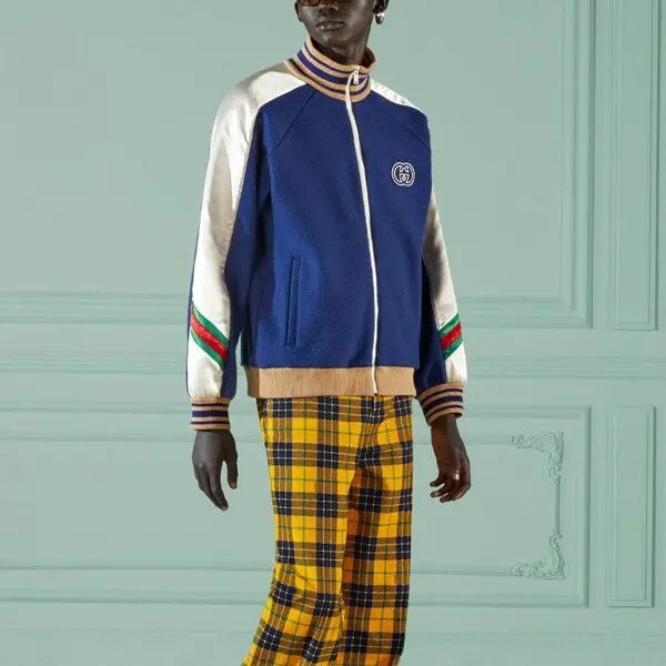 Gucci Wool Track Jacket 'blue