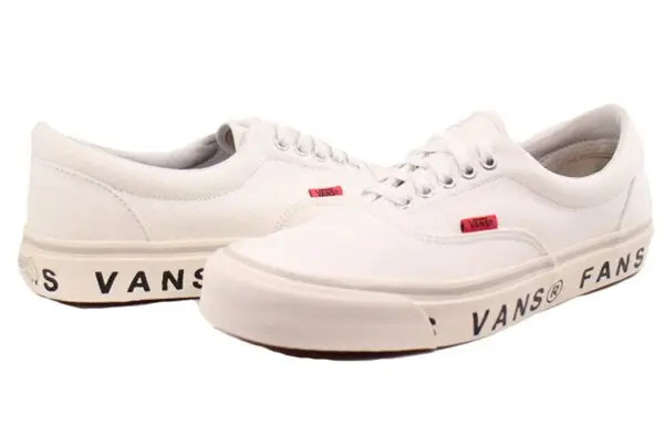 VANS Wood Wood X Og Era Lx Low Top Sneakers - White/black/red