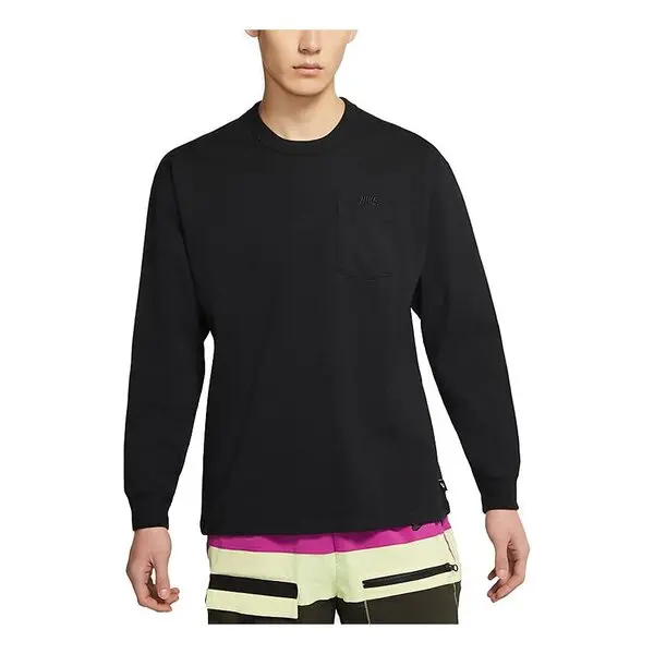 Nike Max 90 Embroidered Logo Long Sleeve - Black