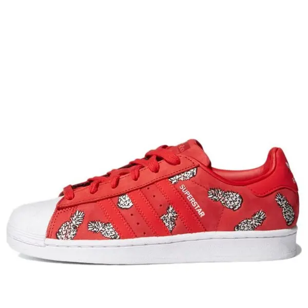 Adidas Originals Superstar Sneakers - Red/white