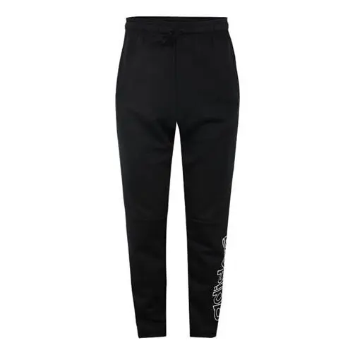 Adidas Logo Printing Knit Long Pants - Black