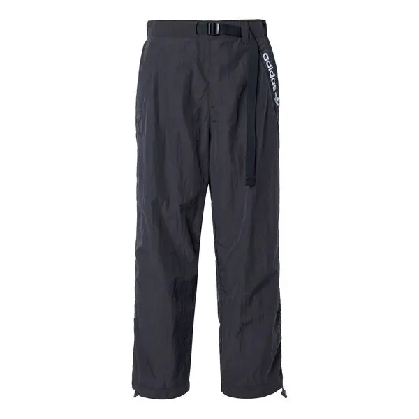 Adidas Originals Adv Trial Logo Printing Casual Sports Pants - Black