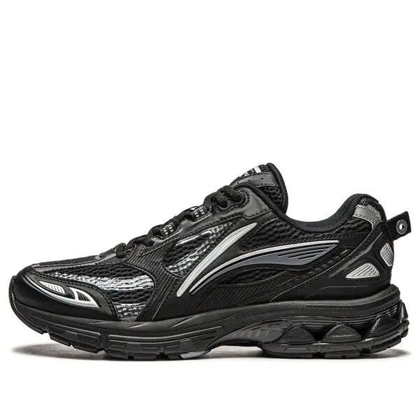 LI-NING Fuyao 2.0 Low Top Athletic Sneakers - Black/silver