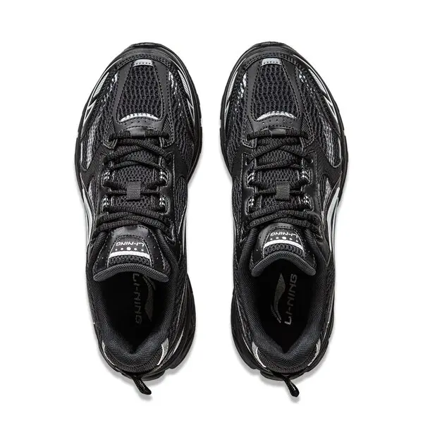 LI-NING Fuyao 2.0 Low Top Athletic Sneakers - Black/silver