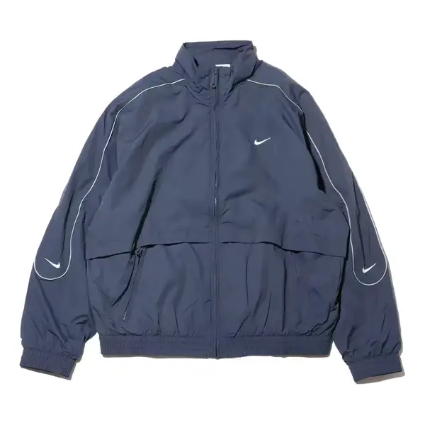 Nike Solo Swoosh Woven Track Jacket - Blue