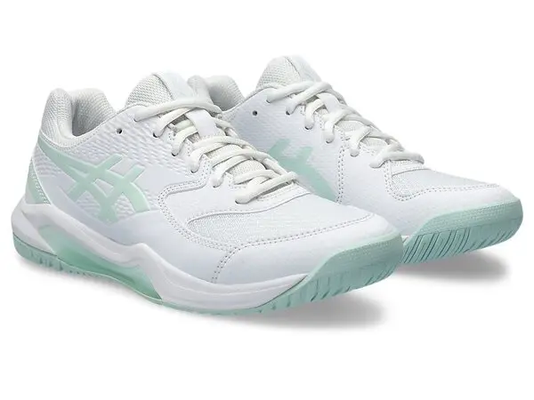 Asics Gel-dedicate Wide Sneakers - White/pale Blue