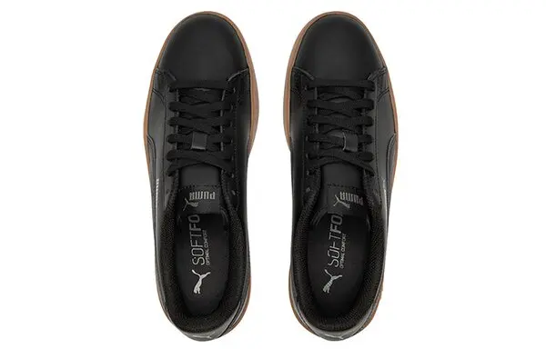 PUMA Smash V2 Low Top Sneakers - Black/brown