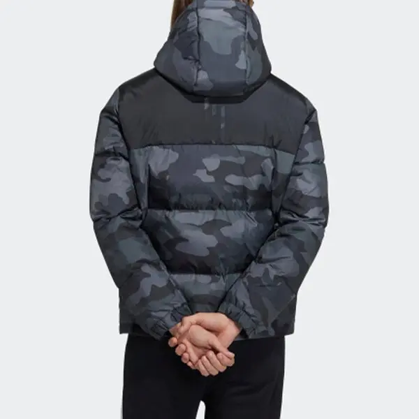 Adidas Neo Camouflage Hooded Down Jacket - Default Color