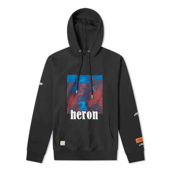 Heron Preston Graphic Hoodie - Black
