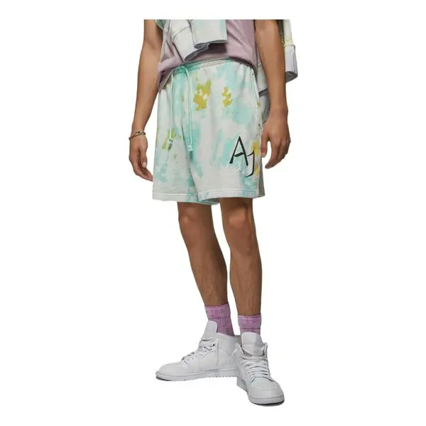 JORDAN Tie Dye Logo Knit Shorts - Multi-color