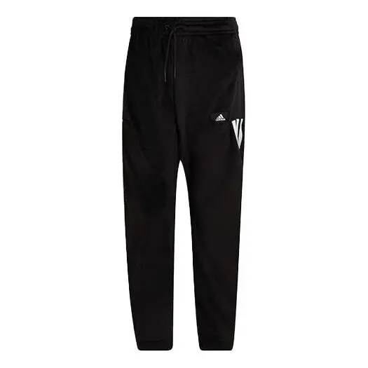Adidas Waist Adjustable Bundle Feet Sports Pants/trousers/joggers - Black