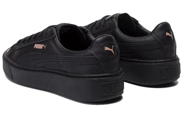 PUMA Basket Platform Metallic Rose Gold Sneakers