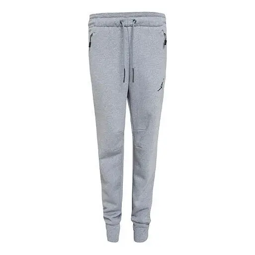 JORDAN Icon Fleece Cuffed Sweatpants - Grey