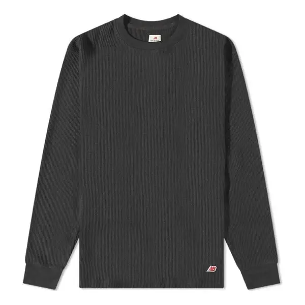 NEW BALANCE Made In Usa Long Sleeve Thermal T-shirt Asia Sizing - Black