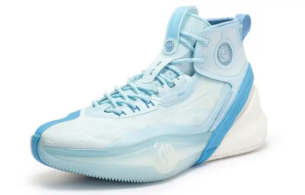 361 DEGREES Ag3 Pro "lingering Snow On Broken Bridge" High Top Sneakers - Blue/white
