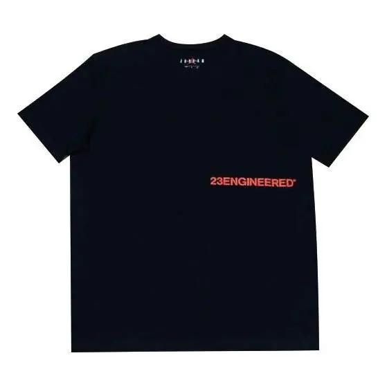 JORDAN Air Printing Pattern Short Sleeve Tee - Black