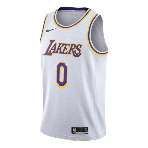 Nike Los Angeles Lakers Kuzma 0 Fan Edition Basketball Jersey - White