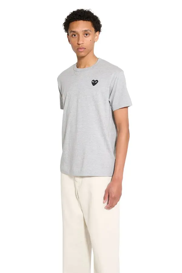 Play Comme Des Garcon Ss25 Heart T-shirt - Grey