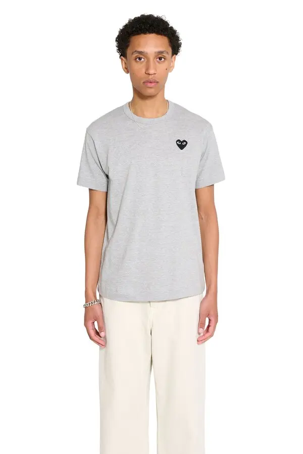 Play Comme Des Garcon Ss25 Heart T-shirt - Grey
