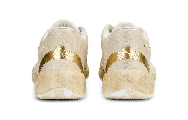 PUMA Rise Nitro Basketball Sneakers - Gold