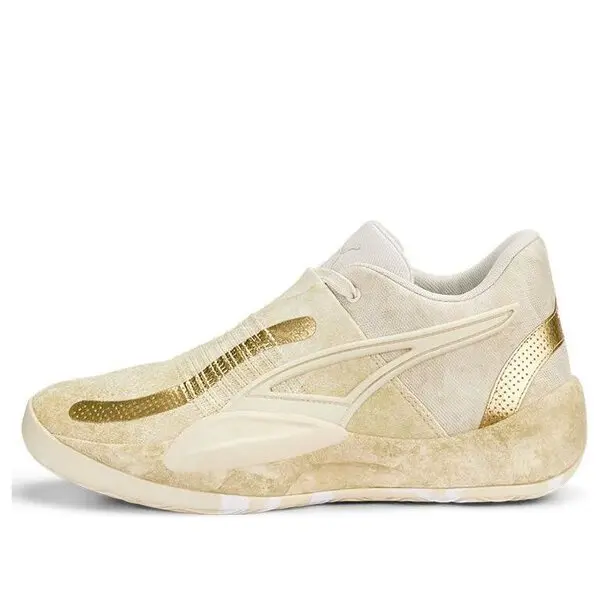 PUMA Rise Nitro Basketball Sneakers - Gold
