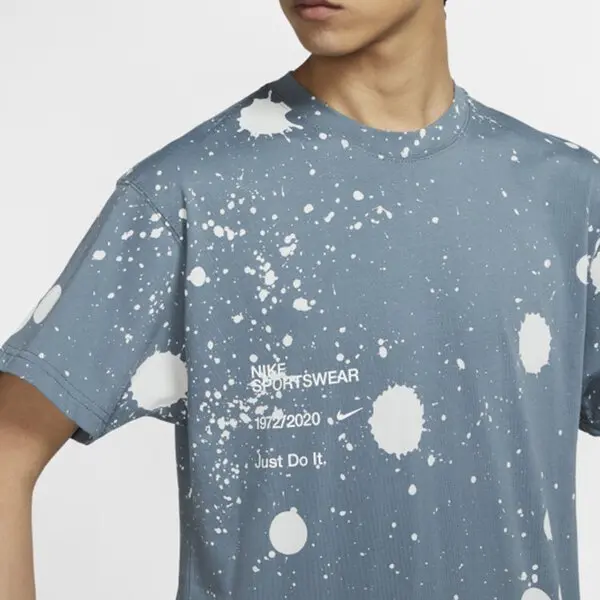 Nike Printing Short Sleeve 'splash Grey
