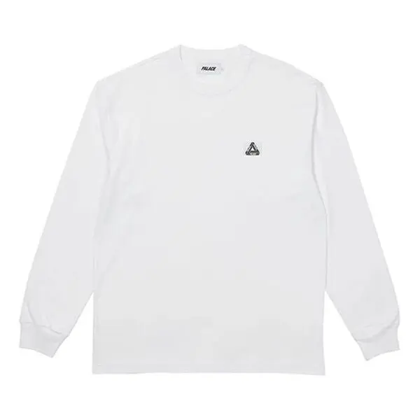 PALACE Logo Round-neck Sweatshirt - White