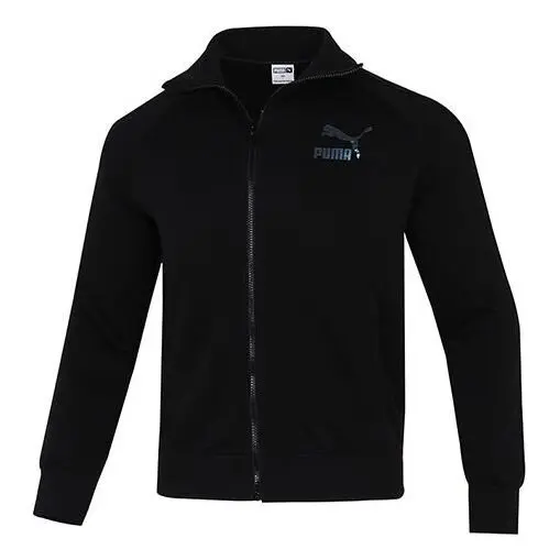 PUMA T7 Retro Logo Track Jacket - Black