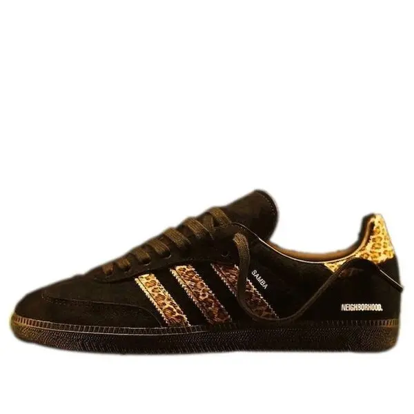 Adidas X End. X Neighborhood Samba 'black Leopard - Core Black/leopard/core Black