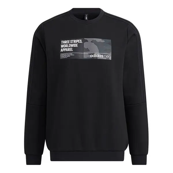 Adidas Neo Crewneck Pullover With Graphic Print - Default Color