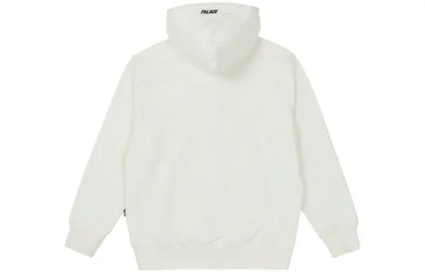 PALACE Felt P Zip Hood - White