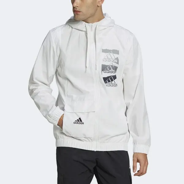 Adidas Logo Zip-up Hooded Jacket