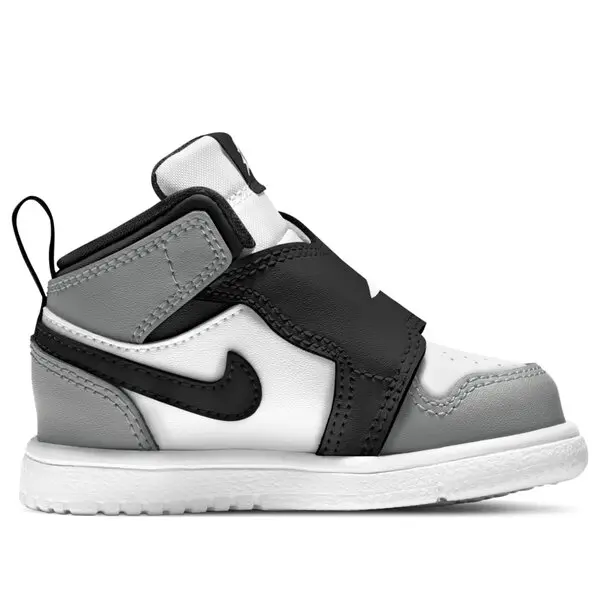 JORDAN 1 Sky Logo High Top Sneakers - White/black/grey