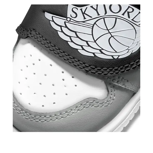 JORDAN 1 Sky Logo High Top Sneakers - White/black/grey