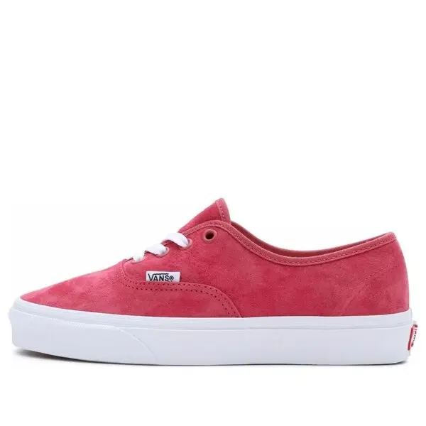 VANS Pig Suede Authentic Lace Up Sneakers - Red