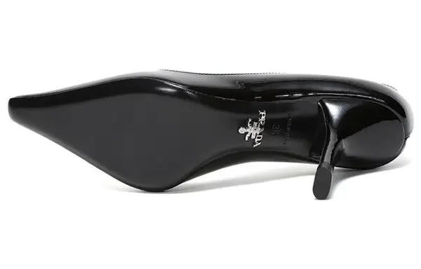 Prada Patent Leather High Heel Pumps - Black
