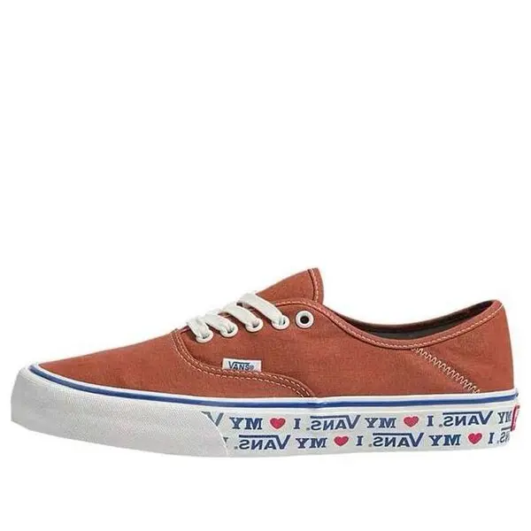 VANS Authentic Sf 'salt Wash' Sneakers - Orange