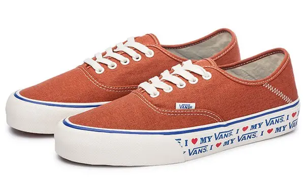 VANS Authentic Sf 'salt Wash' Sneakers - Orange