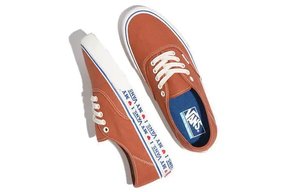VANS Authentic Sf 'salt Wash' Sneakers - Orange