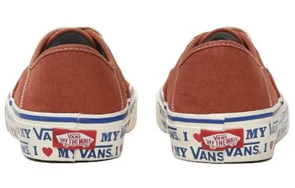 VANS Authentic Sf 'salt Wash' Sneakers - Orange