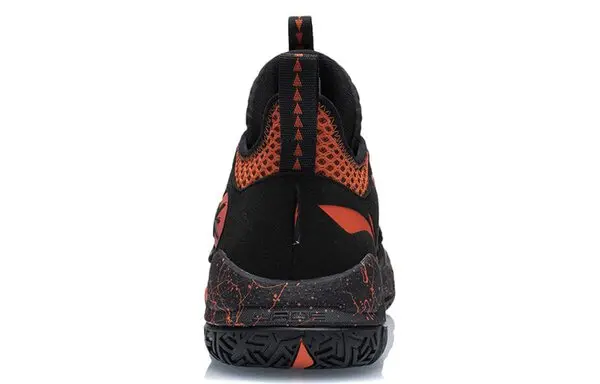 LI-NING Wade Block High-top Sneakers - Black/orange