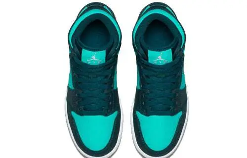 JORDAN 1 Retro High Hyper Jade Sneakers - Blue