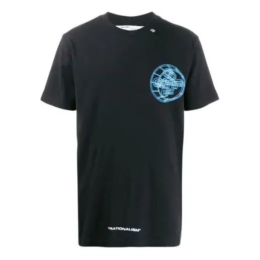Off-White Logo Printing Short Sleeve T-shirt - Black