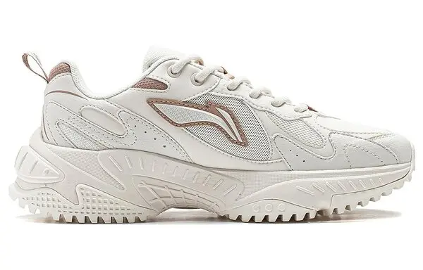 LI-NING Qixing 2.0 Athletic Sneakers - White/brown